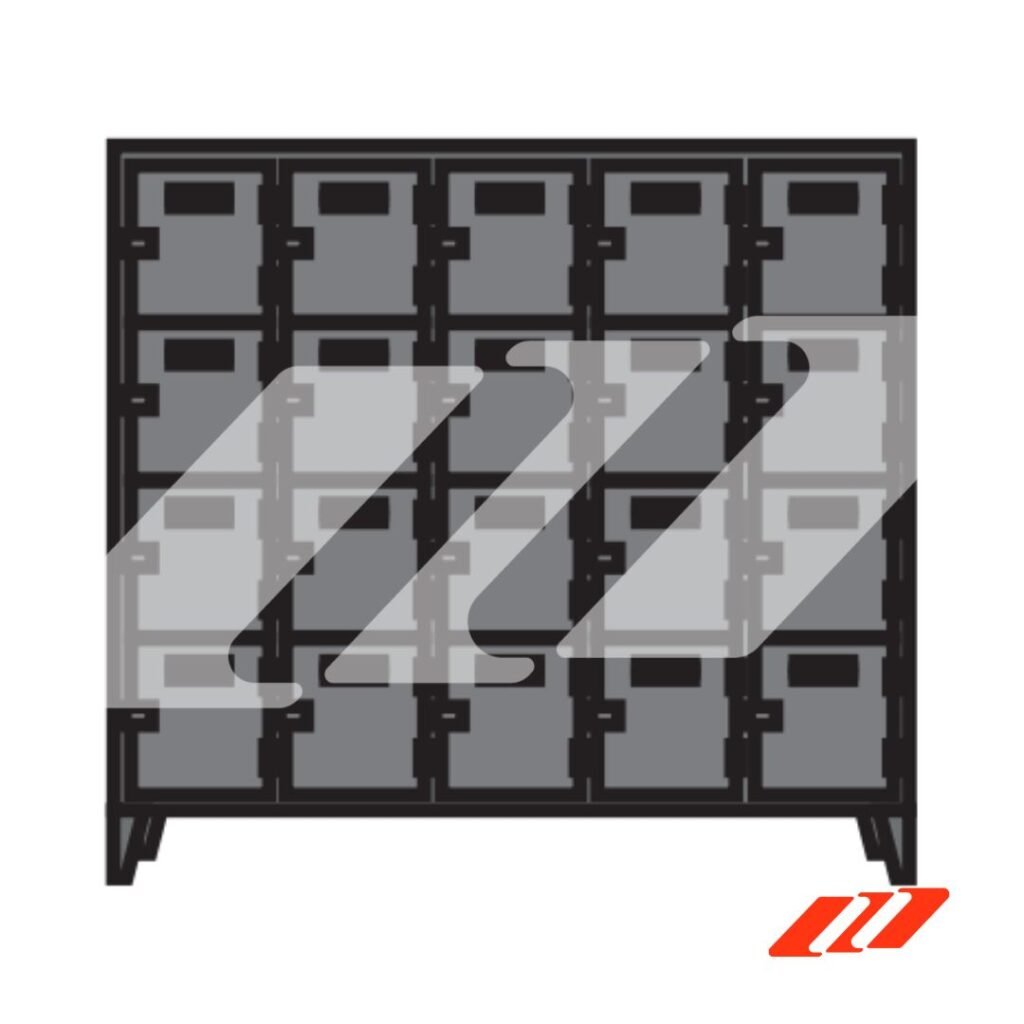 Locker Metálico, 5 Cuerpos, 4 Puertas - Aceros UP
