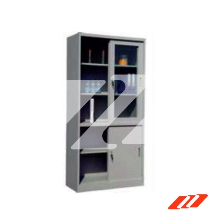 Armario Metálico con Puertas de Vidrio y 2 Puertas Corredizas - Aceros UP